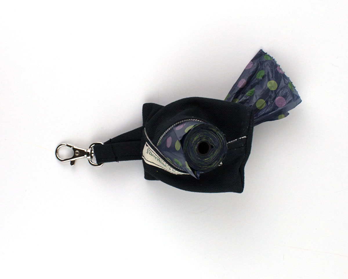 Classic Black Poo Bag Dispenser - Max's Mom's Creations