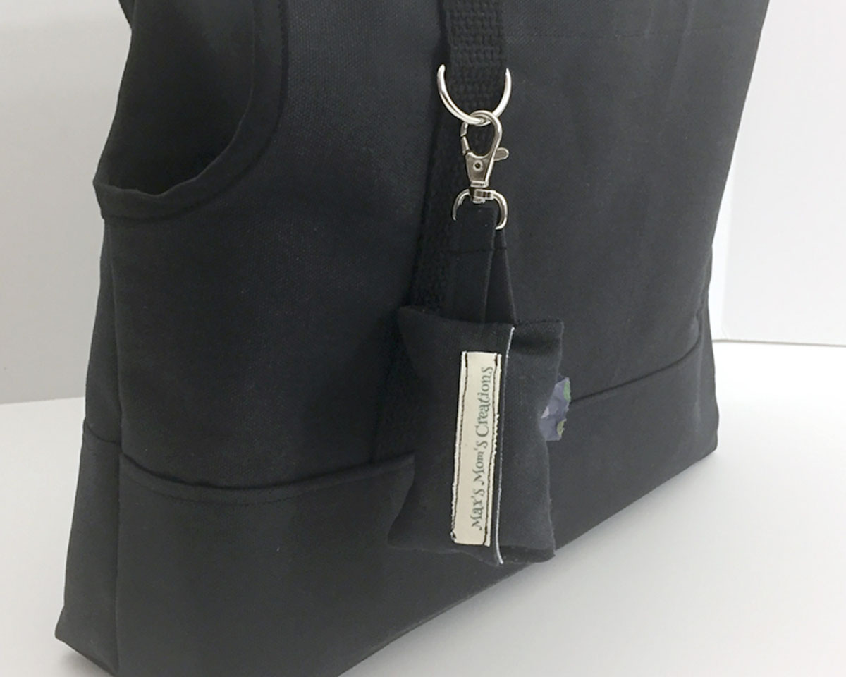 Classic Black Poo Bag Dispenser - Max's Mom's Creations