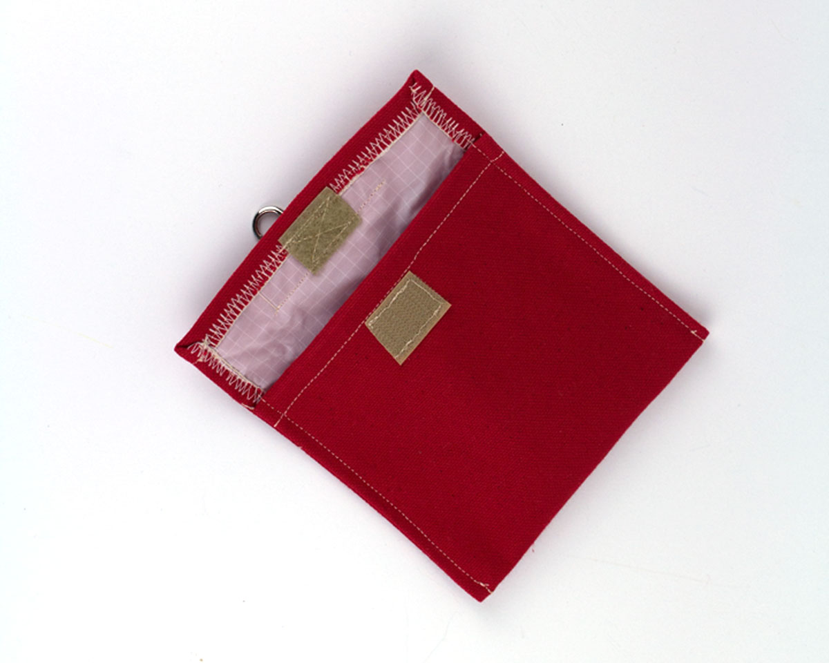 Fiery Red Treat Pouch - Max's Mom's Creations